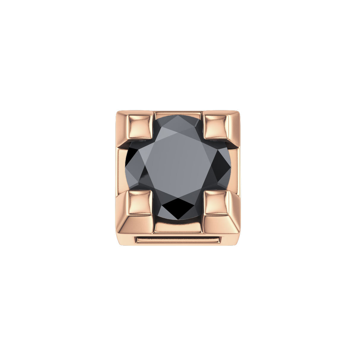 Elements | Griffe 0,02 ct in oro rosa e diamante nero – Gioielleria ...